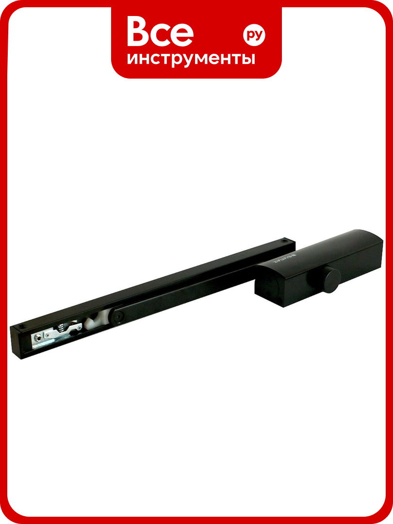 Дверной доводчик булат PROFI ДД 802/3 AH-B 40-80 кг, черный, морозостойкий, со скользящей тягой 15012