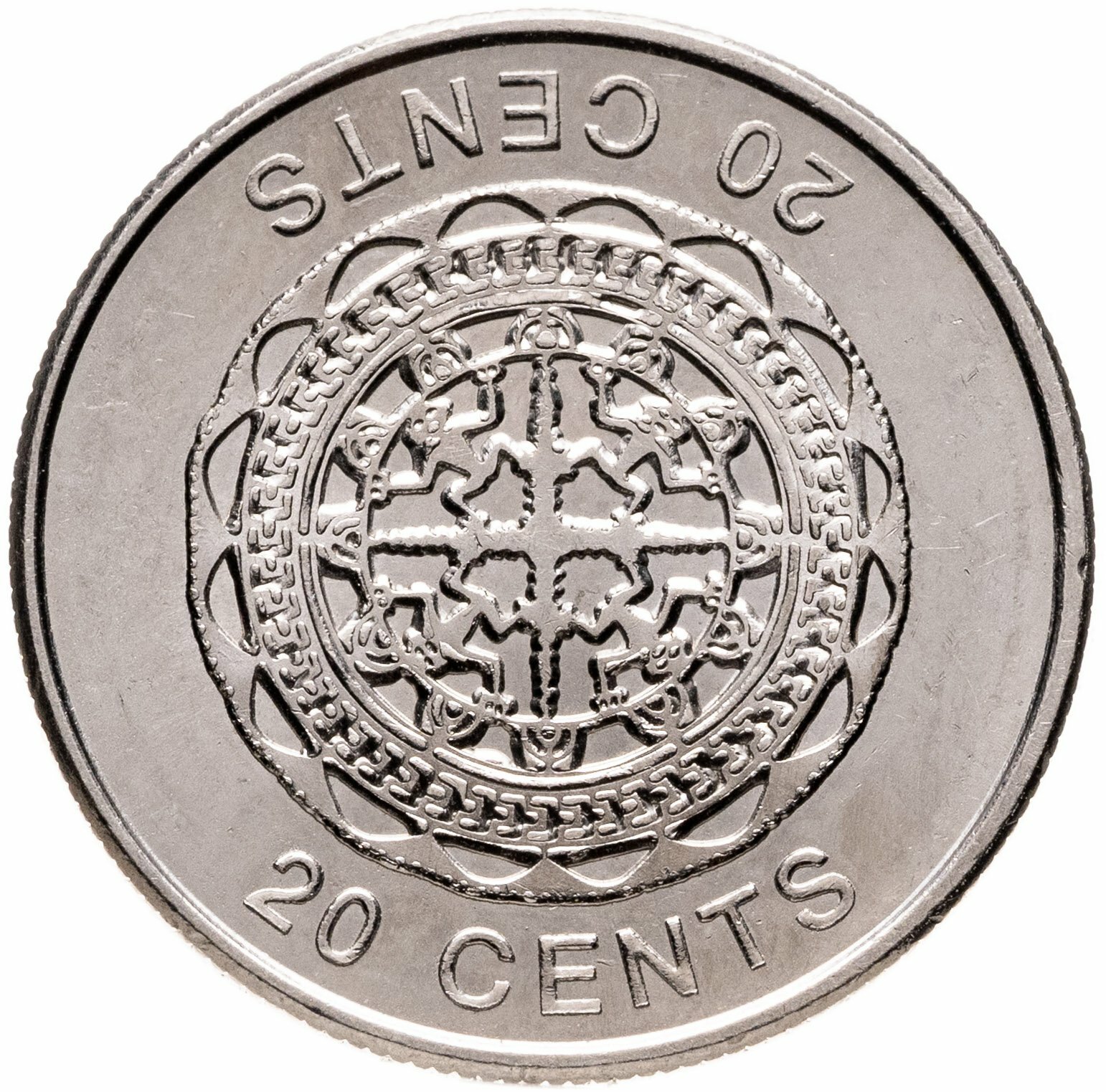 Соломоновы острова 20 центов cents 2012, Сталь, в сохранности AU-UNC