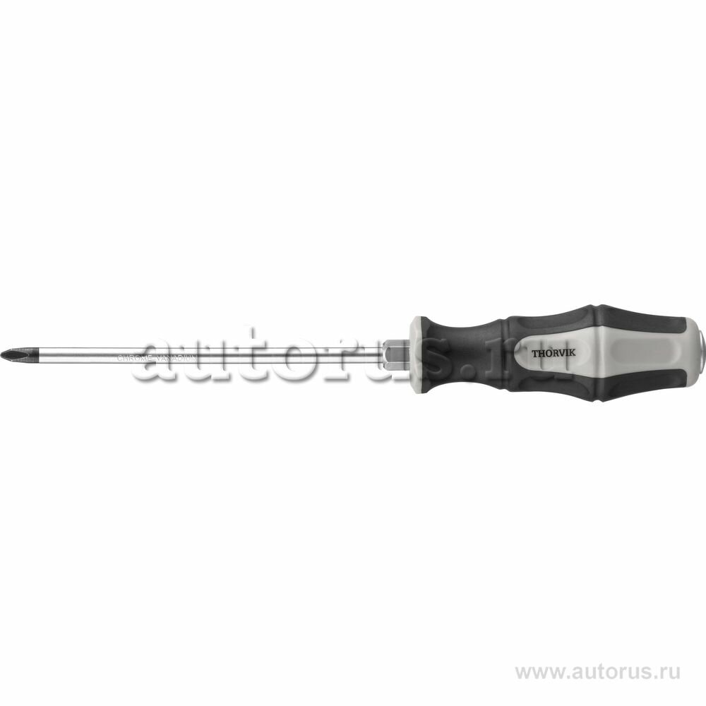 Отвертка крестовая ударная PHILLIPS PH2x100 мм THORVIK SDPG210