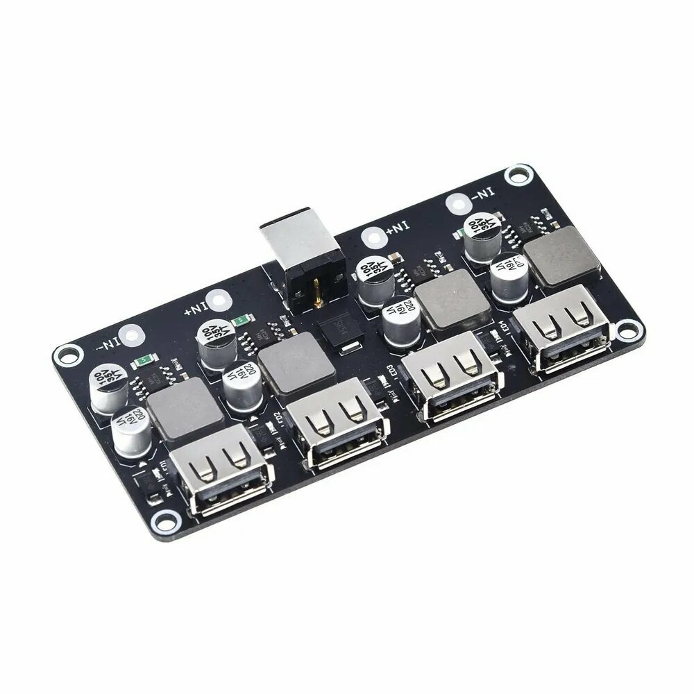 QC3.0 QC2.0 USB плата быстрой зарядки 4XUSB порт DC-DC преобразователь