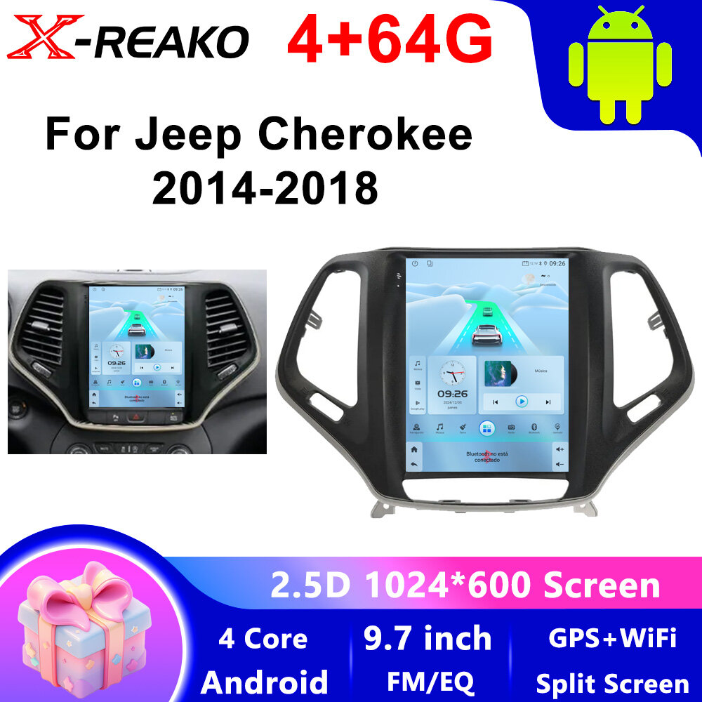 Магнитола для Jeep Grand Cherokee WK2 2010-2013 IPS экран, DSP, Wi-Fi