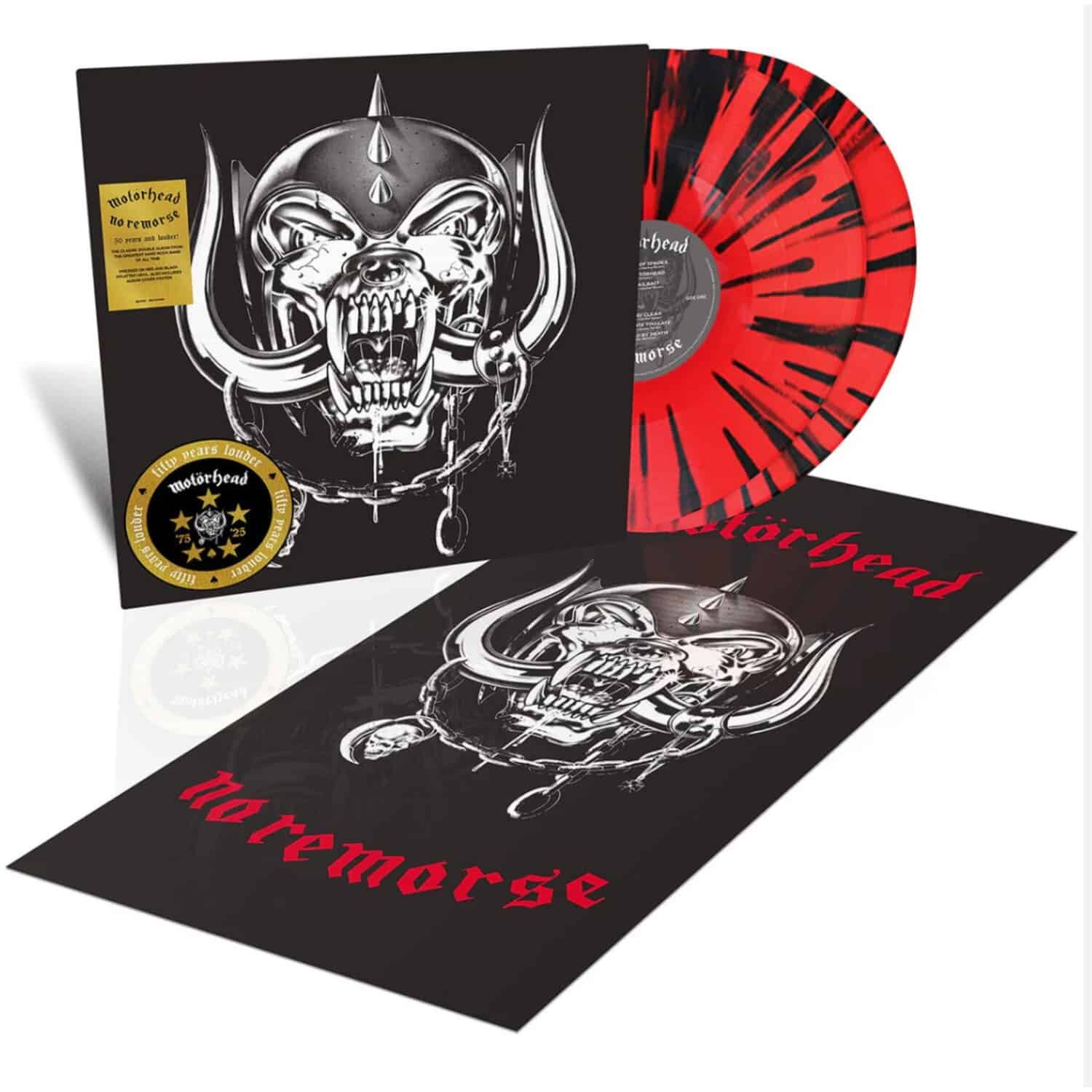 Motorhead. No Remorse (2LP Ltd/Red And Black Splatter Vinyl/Reissue/Виниловая пластинка)