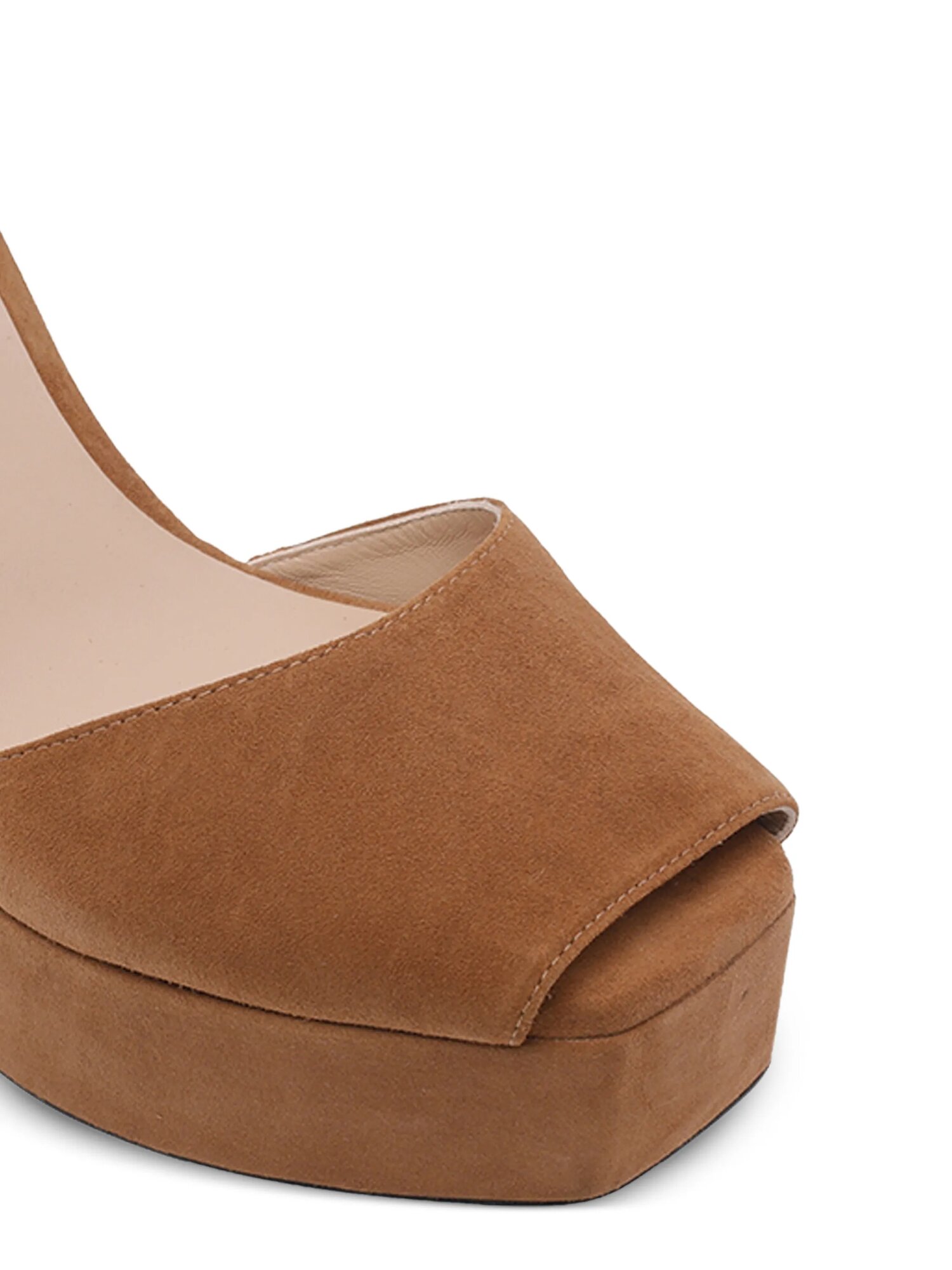 Туфли Stuart Weitzman Platform ankle strap pumps, размер 38.5, brown — фото 1