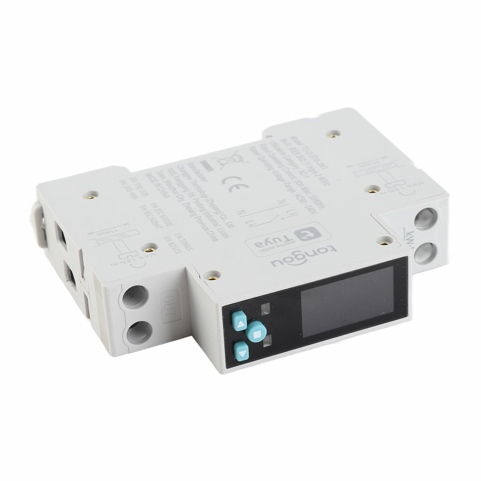 Для Tuya Wifi 35 мм DIN RAIL переключатель интеллектуальный счетчик автоматический выключатель