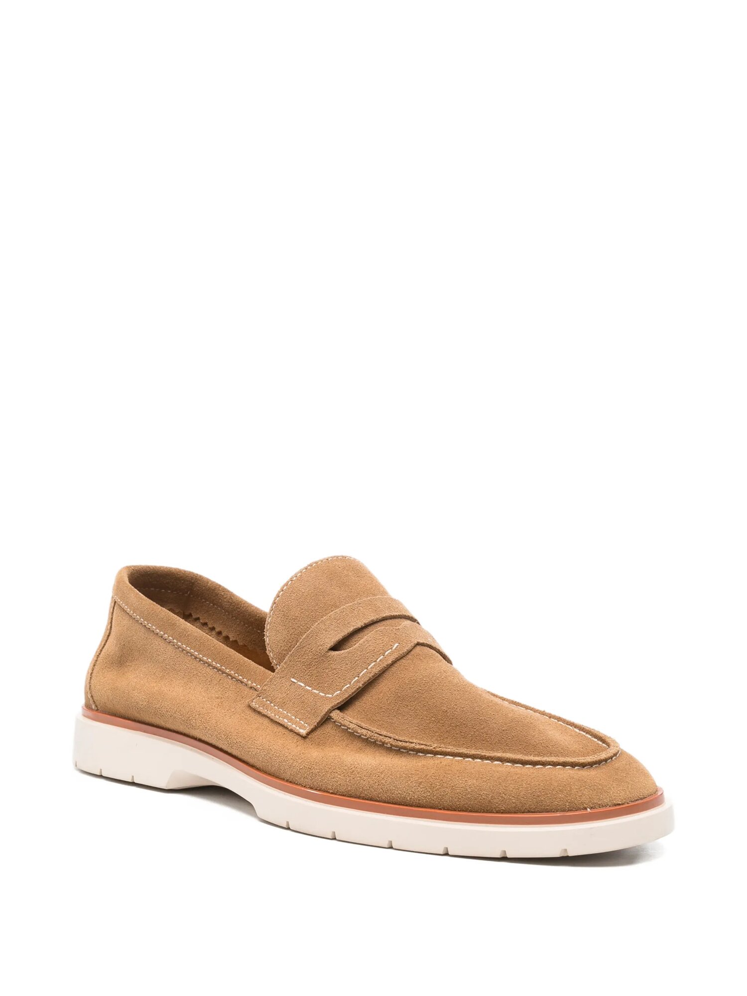 Лоферы SERGIO MORETTI Suede penny loafers, размер 43, brown — фото 1