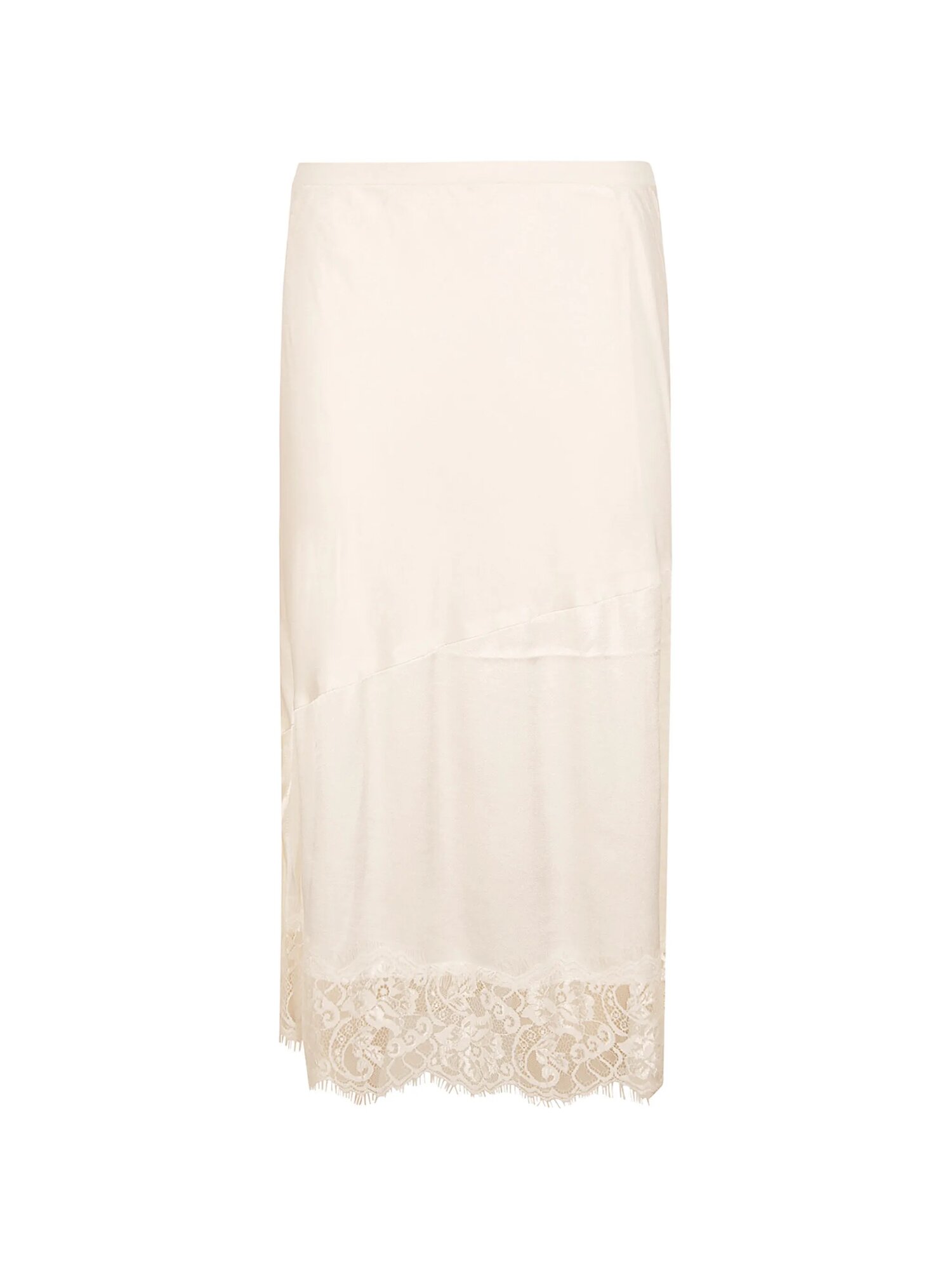Юбка Lace-trim silk skirt