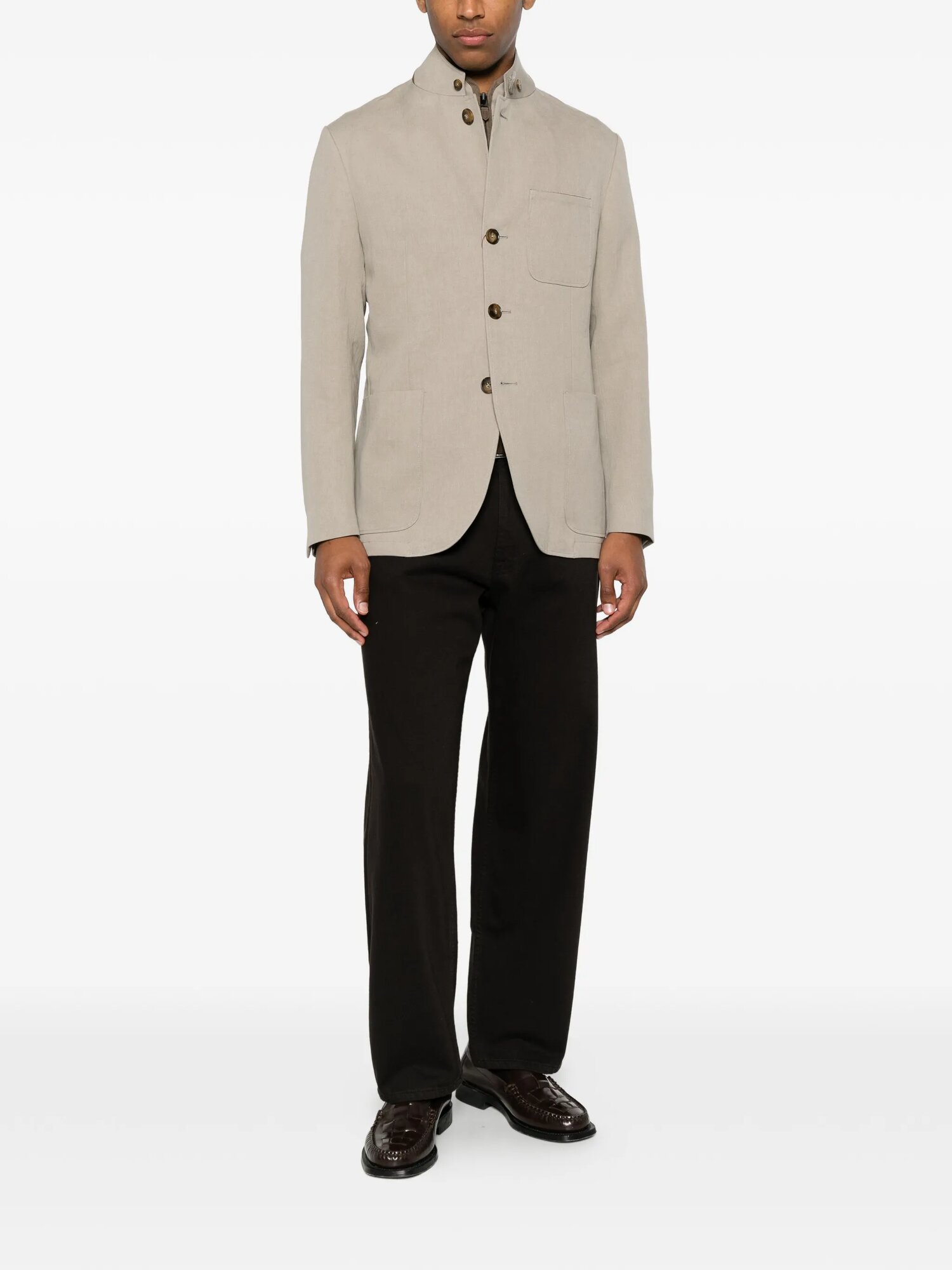 Куртка Canali High-neck button-fastening jacket, размер 50 — фото 1