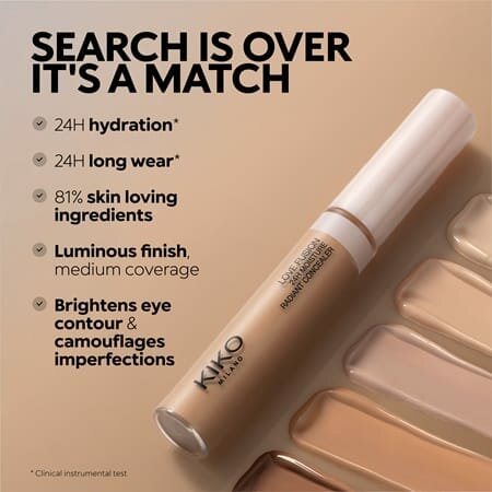Консилер KIKO Milano Love Fusion 24H Moisture Radiant Concealer, 21 Cocoa, 8 ml