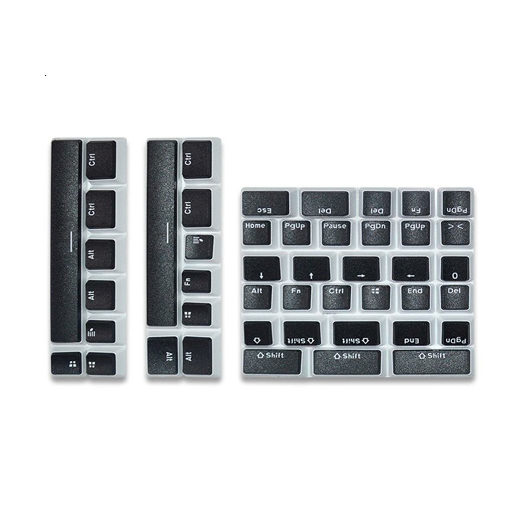 Ключица PBT для механической клавиатуры, 6,5 U, Черно-белый