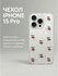Чехол на Iphone 15 Pro , прозрачный , с добавлением красных вишен .