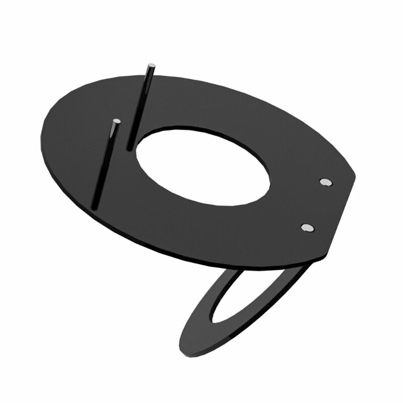 Универсальный подвесной динамик Bluetooth на шее, съемная подставка для дисплея-черный