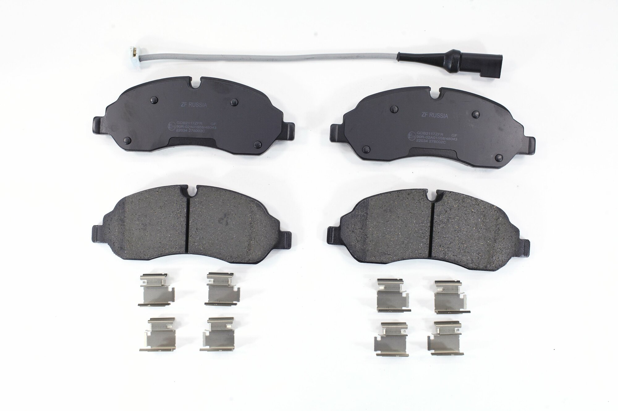 Колодки передние для FORD Transit 14- ZF Russia GDB2117 ZFR