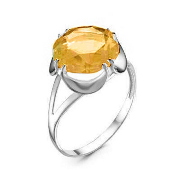 Кольцо JEWELIN, серебро, 925 проба, родирование, кварц