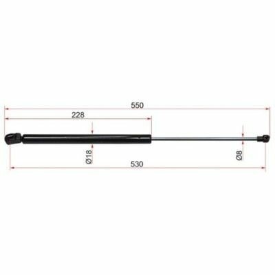 Амортизатор крышки багажника SAT ST-5G6827550C Volkswagen Golf 12-19 справа слева