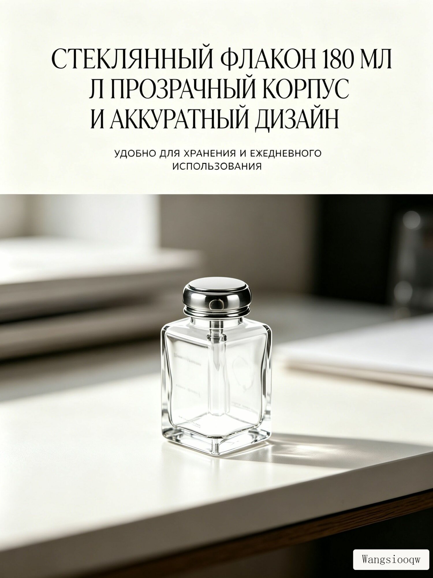Премиальная Стеклянная Бутылка С Дозатором, Подходит Для Хранения Жидкости, 1 Штука
