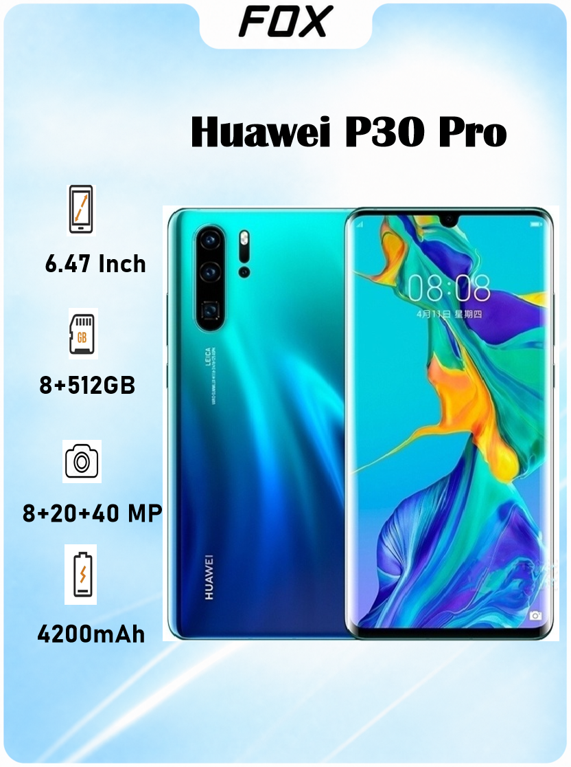 Смартфоны Hua wei P30 Pro 8+512 ГБ Global поддержка NFC Google Мобильные телефоны