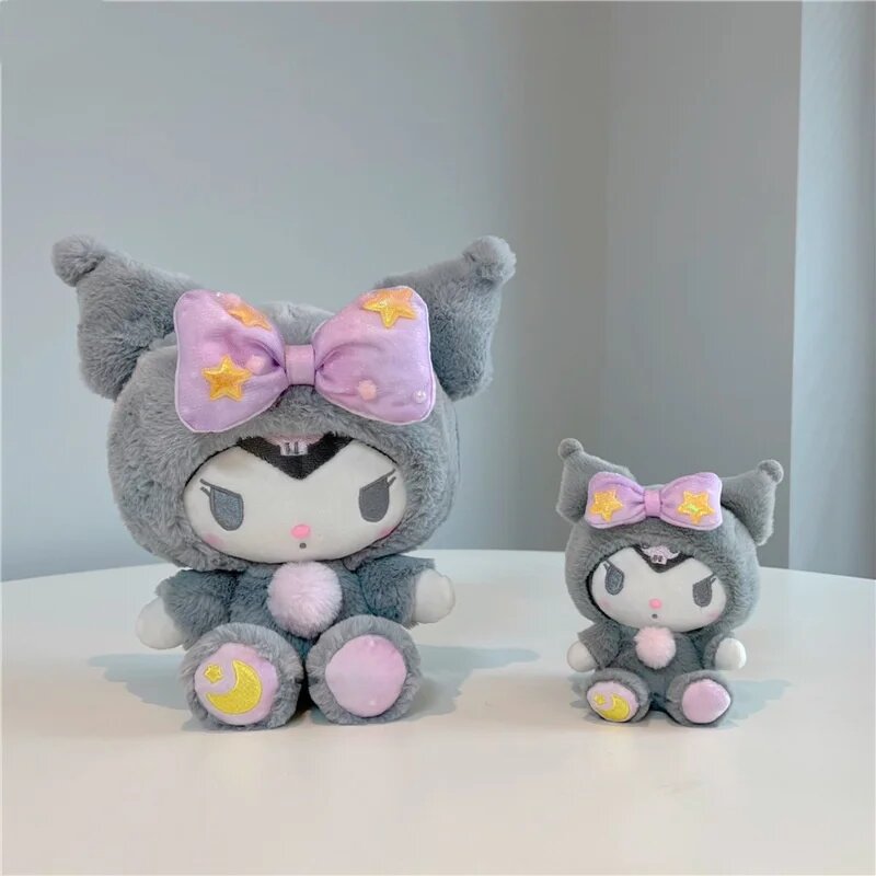 MINISO Милая плюшевая игрушка Hello Kitty в виде звезды и луны, Куроми Мелоди, мягкая подушка, плюшевая кукла, подарок на день рождения для девушки, подарок для ребенка, Высота: 12 см