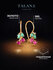 Серьги TALANT, красное золото, 585 проба, фианит, , золотистый