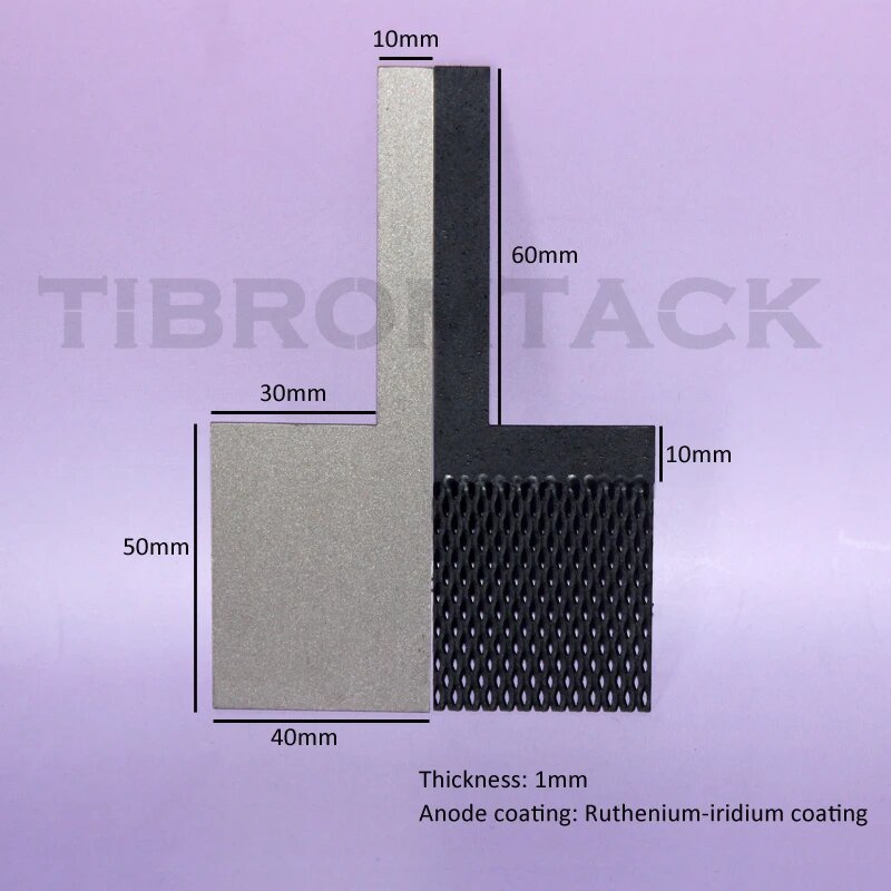 Титановая анодная сетка Ruthenium-Iridium Coati 50*40 мм