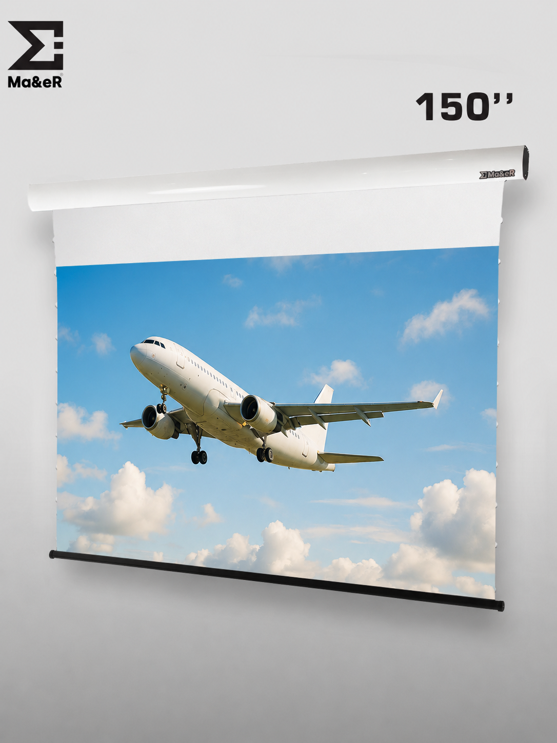 Cinema Matte White 150" 16:9 Экран моторизированный настенно-потолочный для проекторов