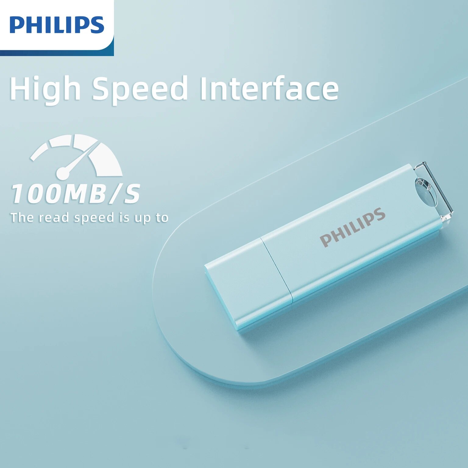 USB-флешка PHILIPS 64GB, Light Blue