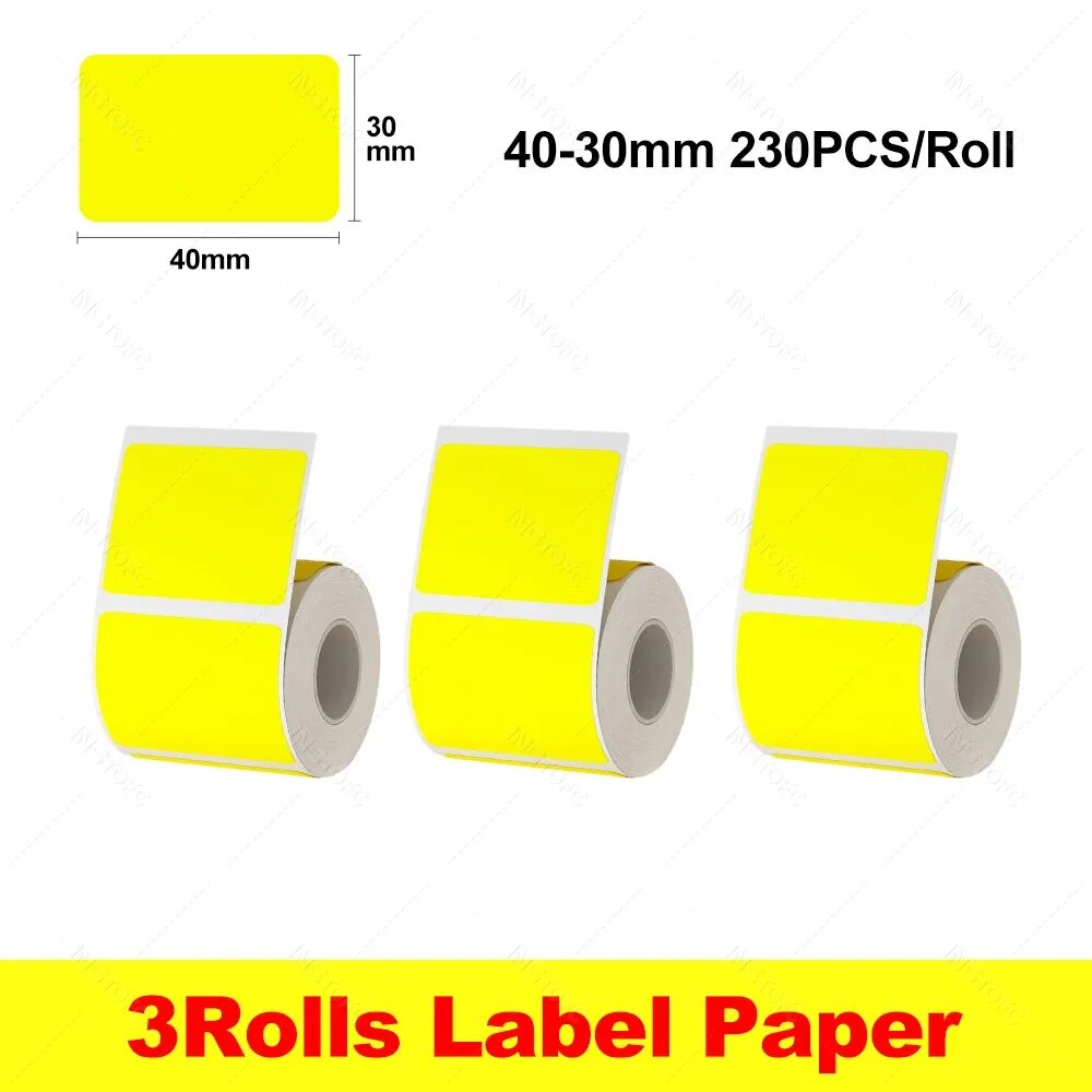 Этикетки для принтера NiiMbot (1 рулон) 3Rolls Yellow