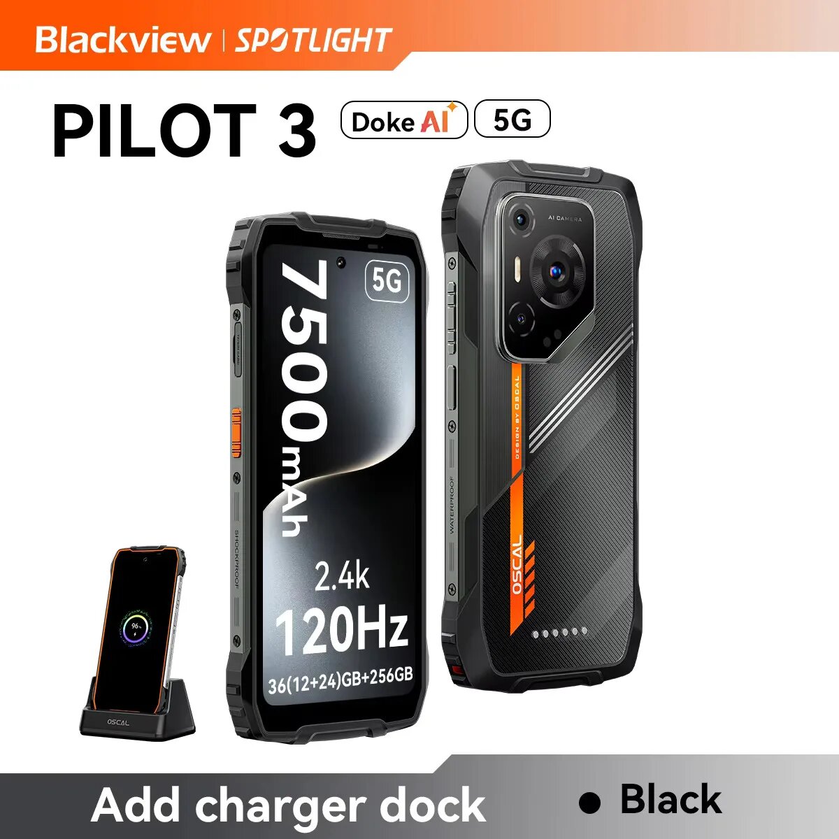 Смартфон Blackview Oscal Pilot 3, 12/256ГБ