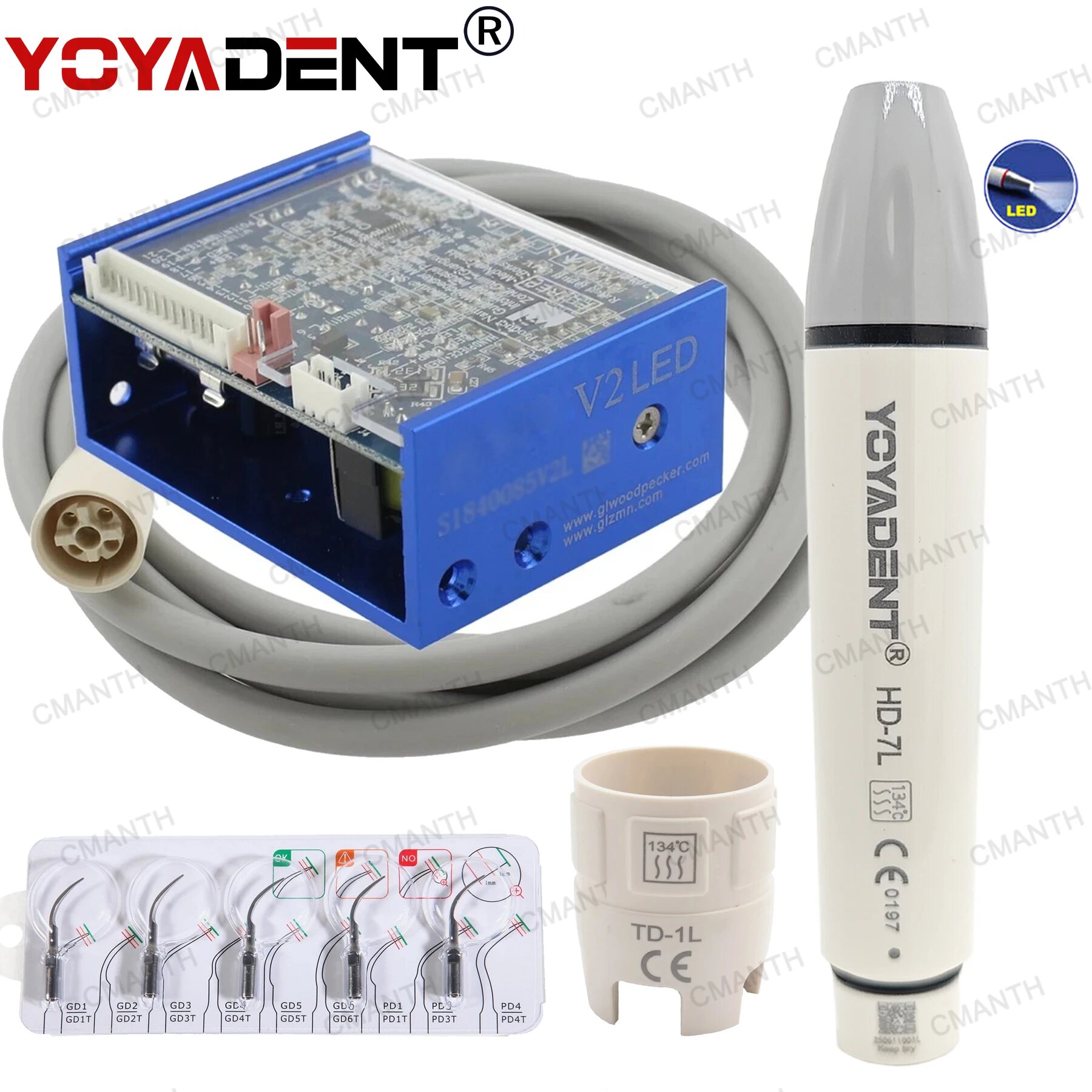 Стоматологический ультразвуковой скалер CMANTH UDS LED N2 V2 HW-5L HD-7L V2 LED