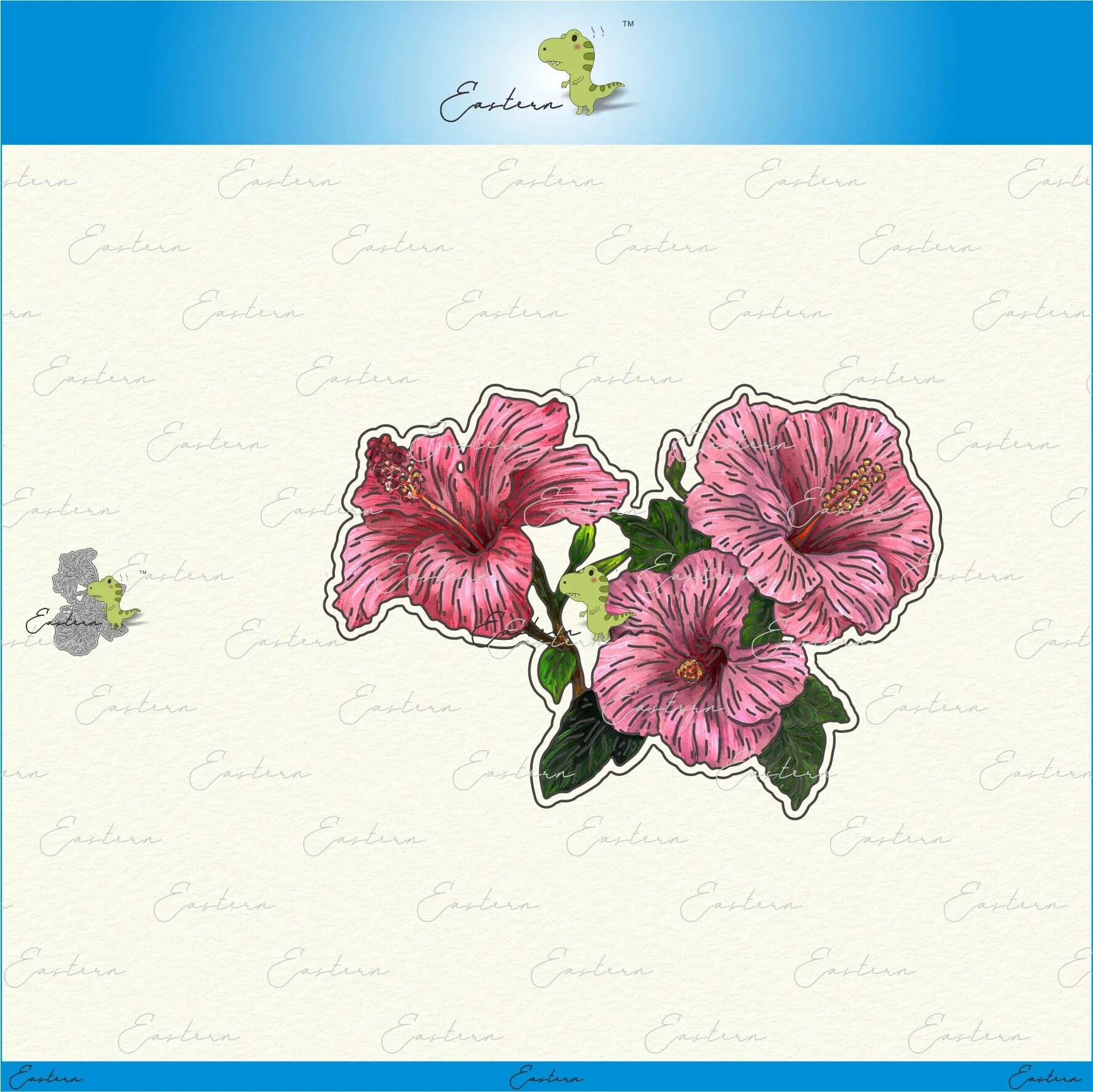 Металлические штампы Lavatera Flowers Matching color paper
