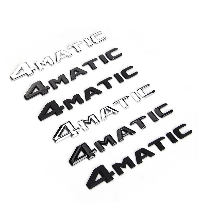 Новый логотип 4MATIC для Mercedes-Benz: эмблема 4MATIC, значок на крышку багажника, боковая наклейка, декоративная наклейка для тюнинга автомобиля.