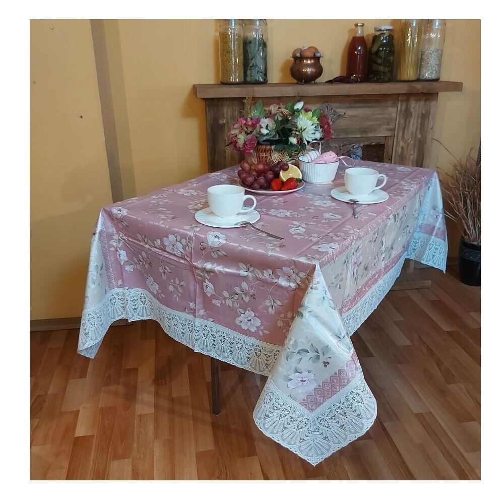 Скатерть прямоугольная Meiwa FPLUS-187 122x152 cm WH/PK