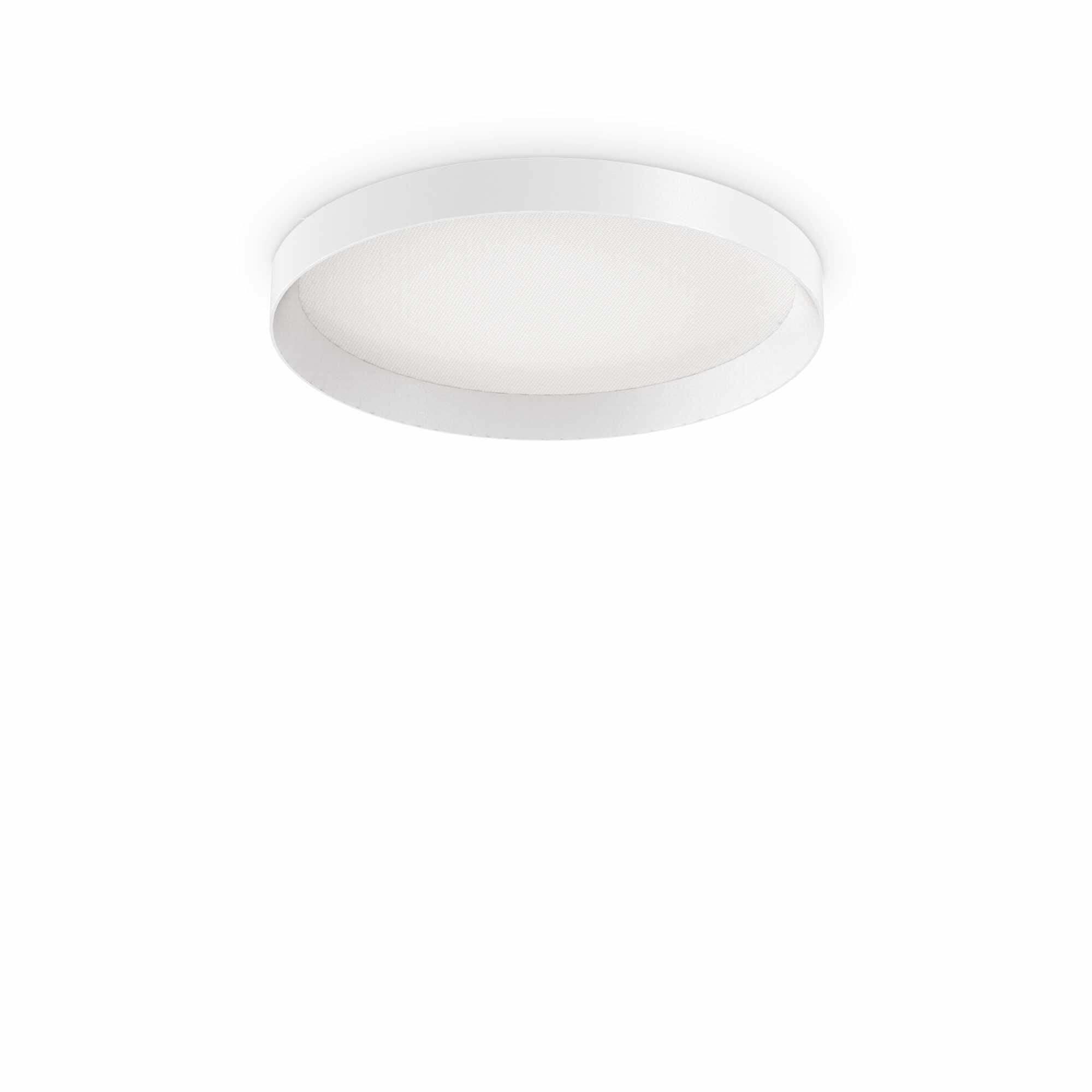 Светильник потолочный ideal lux Fly PL D45 26Вт 3700Лм 3000К IP40 LED 230В Белый Алюминий/Акрил Не диммируемый 254272.