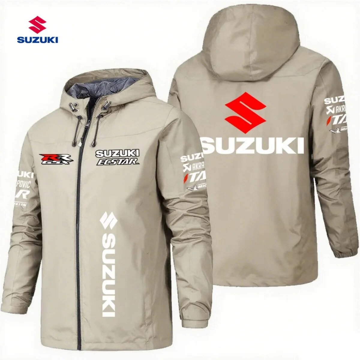 Мотокостюм для гонок Suzuki: Ветрозащитный и водонепроницаемый костюм-софтшелл для XXL, 8