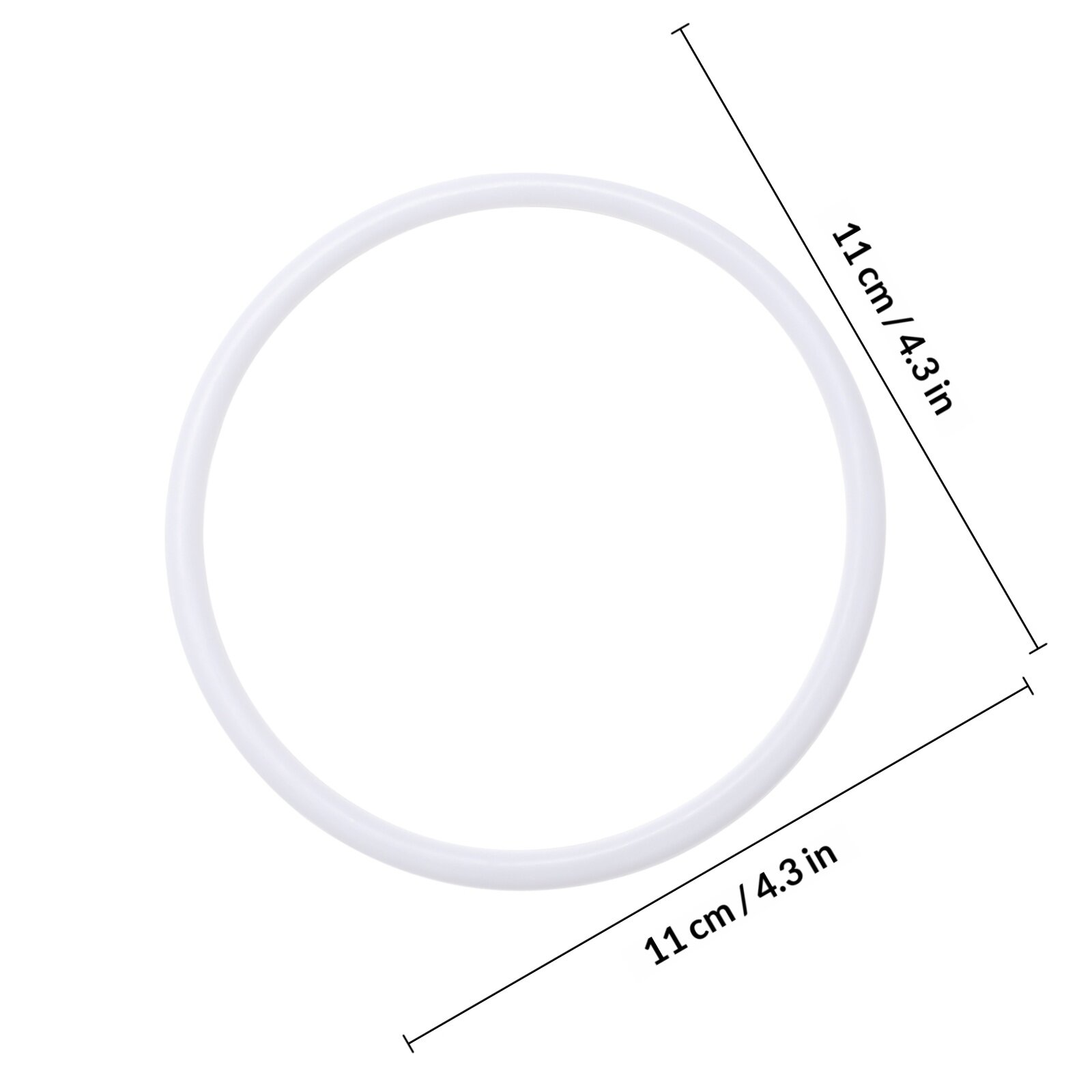 20 Штук Белые Пластиковые Кольца Для Поделок Hoops For Crafts 11 См