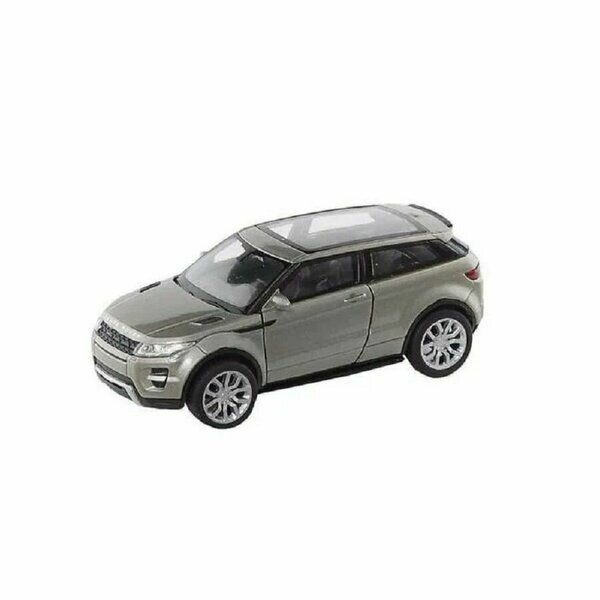 Игрушка Welly Машинка 1:38 Range Rover Evoque, пруж. мех, серый металлик