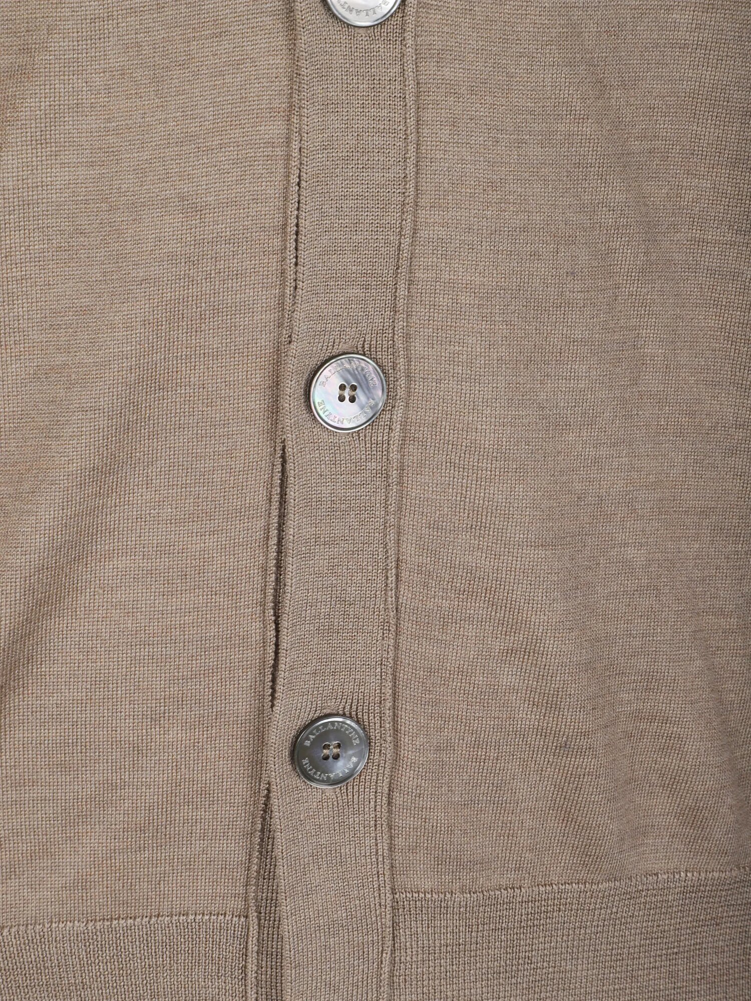 Кардиган Ballantyne V-neck button-up cardigan, размер 50, brown — фото 1