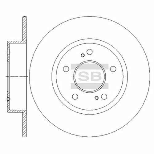 Диск тормозной задний Hi-Q SD4218