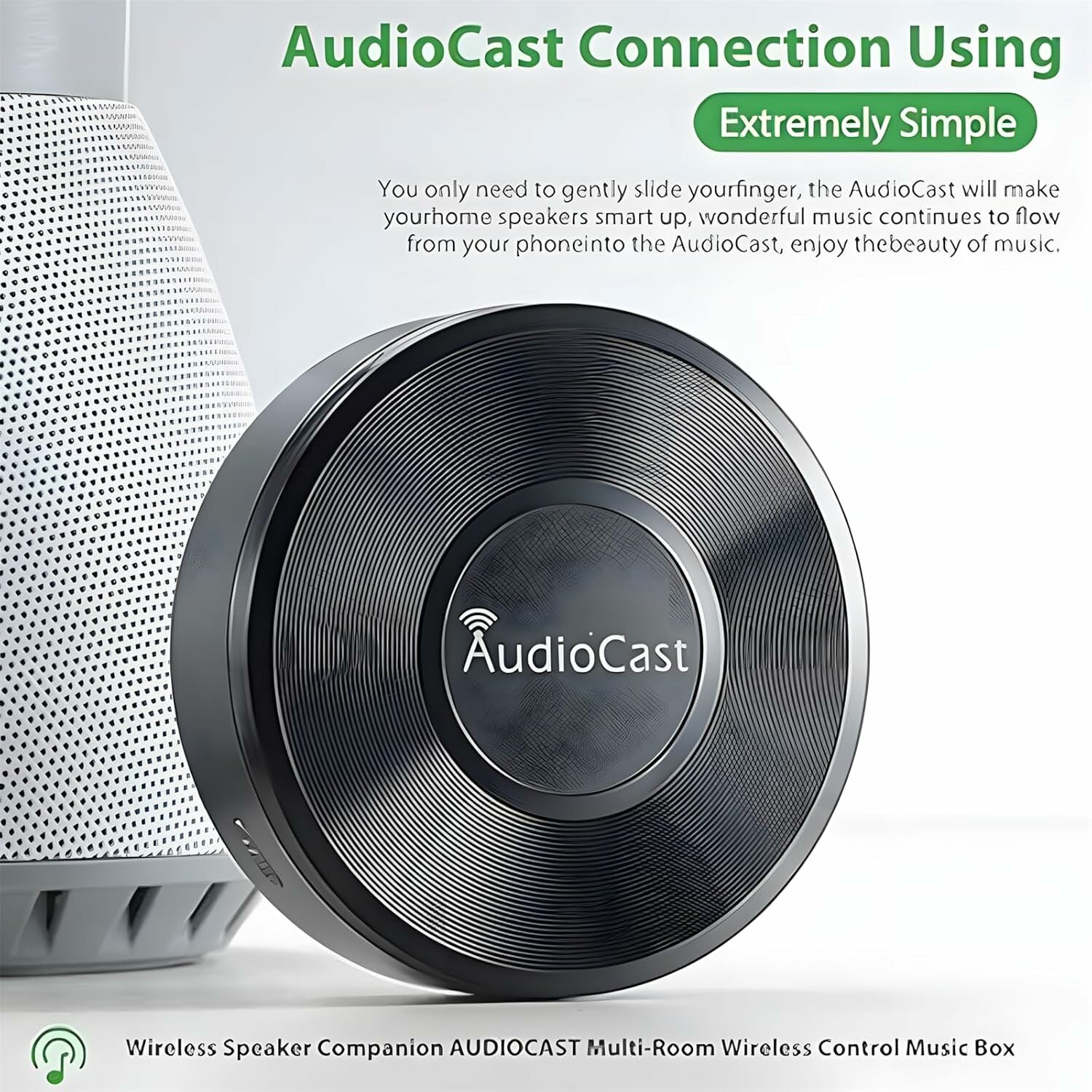 IEAST M5 AudioCast WiFi беспроводной аудиопередатчик, AirPlay, DLNA, Spotify, WiFi 2,4 ГГц, мультирум для акустики