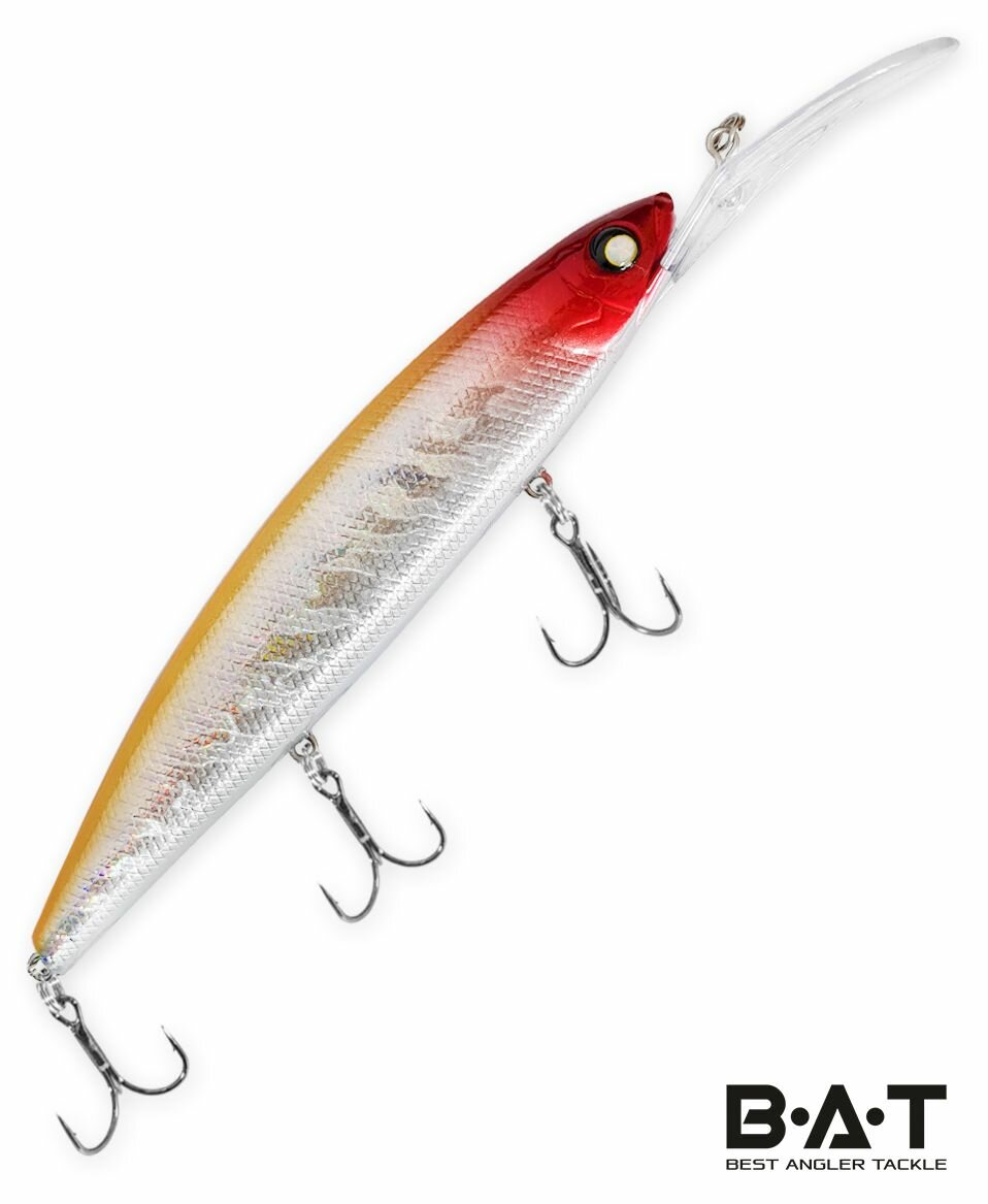 Воблер для рыбалки и троллинга BAT Bali Dip BT058 130mm,26g. 0-3 floating, цвет: C201