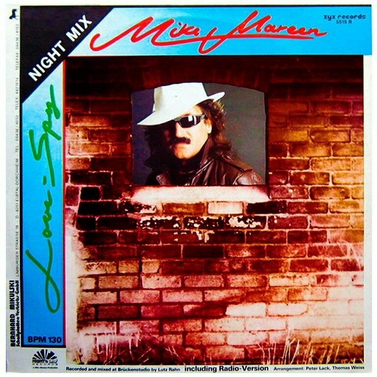 Виниловая пластинка MIKE MAREEN - Love-Spy, 1986 (EP, Night Mix Maxi-Single)