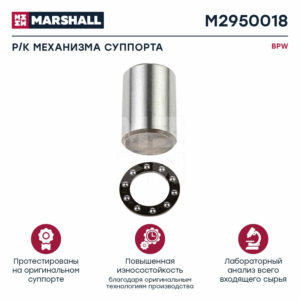 Ремкомплект механизма суппорта (вал с подшипником) BPW TSB 3709 / 4309 / 4312