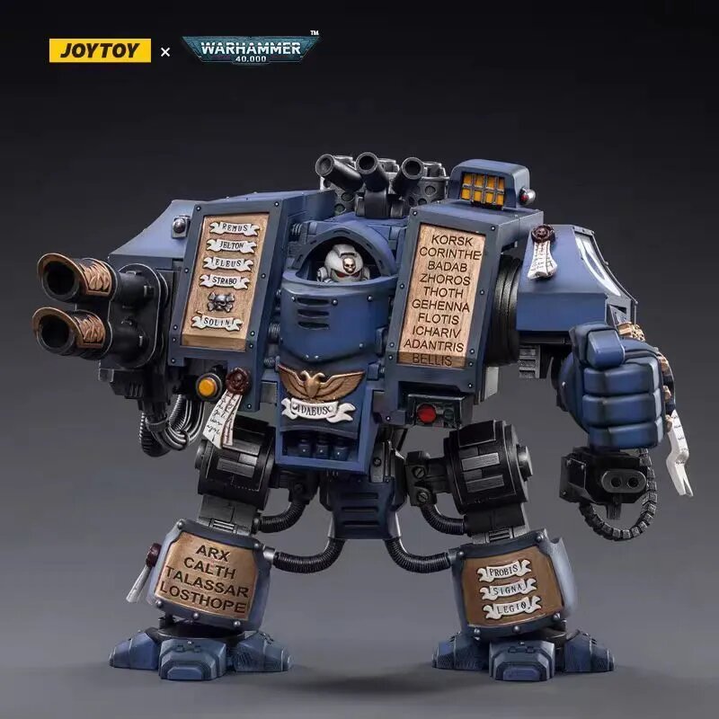 Подвижная фигурка JOYTOY Warhammer 40K 1/18 Action Figures Space Marines Ultramarines Venerable Dreadnought