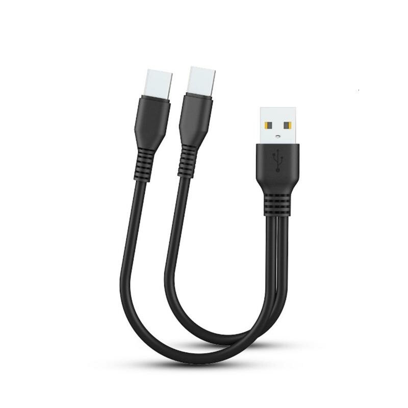 USB-C кабель 2 в 1, Черный - 1m