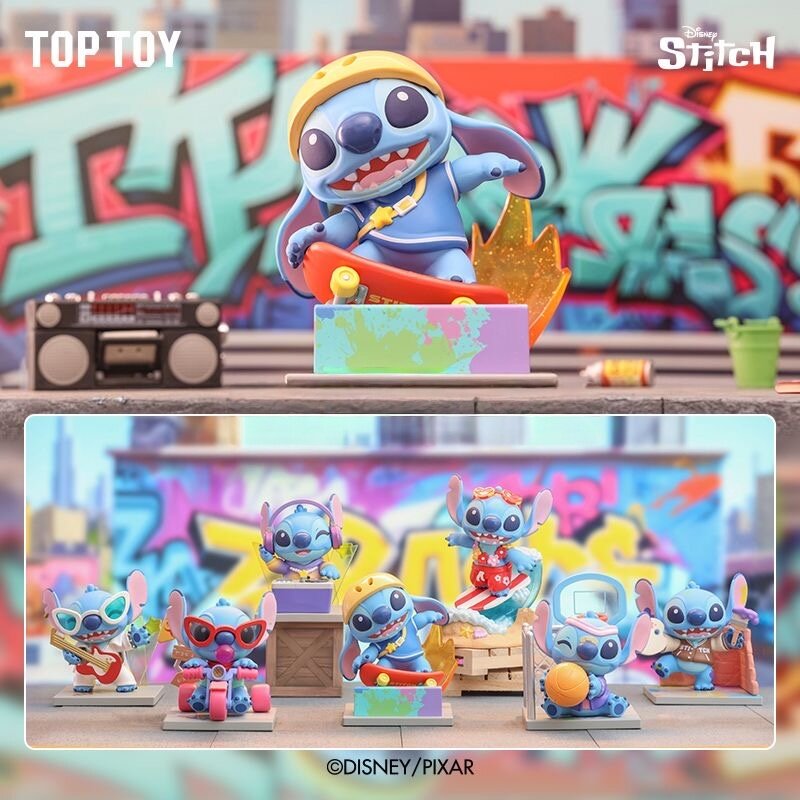 Стич игрушка Top Toy miniso Stitch Blind box лило и стич Стекающаяся кукла сюрприз случайный вид 1 шт