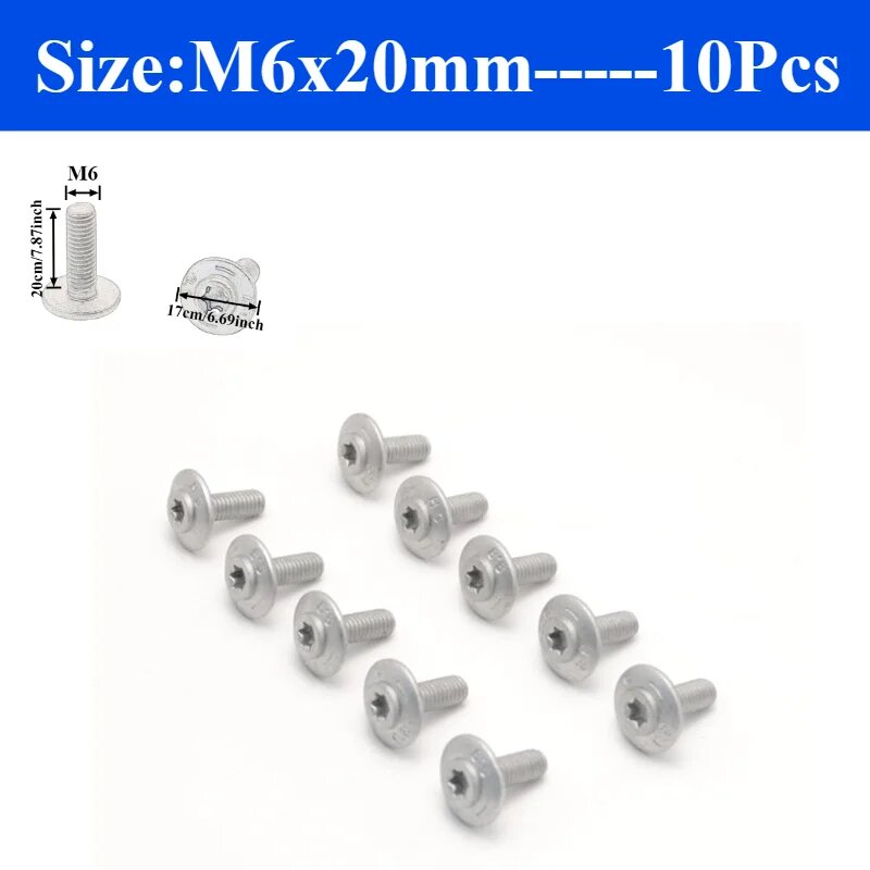 10 шт. M5X16/M5X20/M6X16 винты корпуса мотоцикла для Bmw Ducati Ktm Yamaha Honda M6x20mm--10pcs