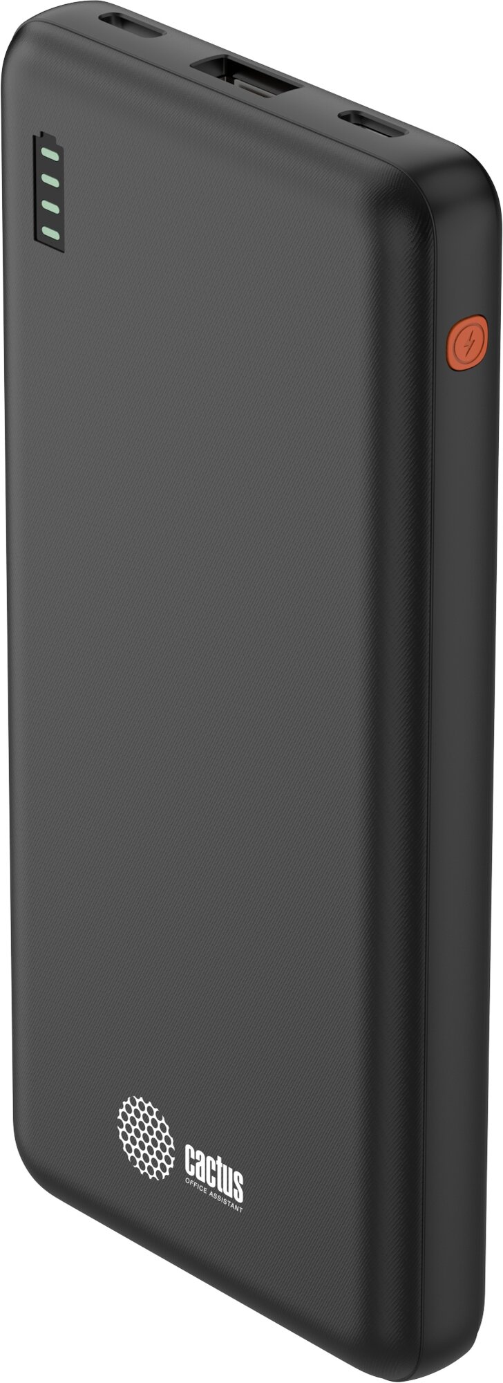 Мобильный аккумулятор Cactus CS-PBFSAA-10000 10000mAh 22.5W 4.5A USB-A/2xUSB-C черный