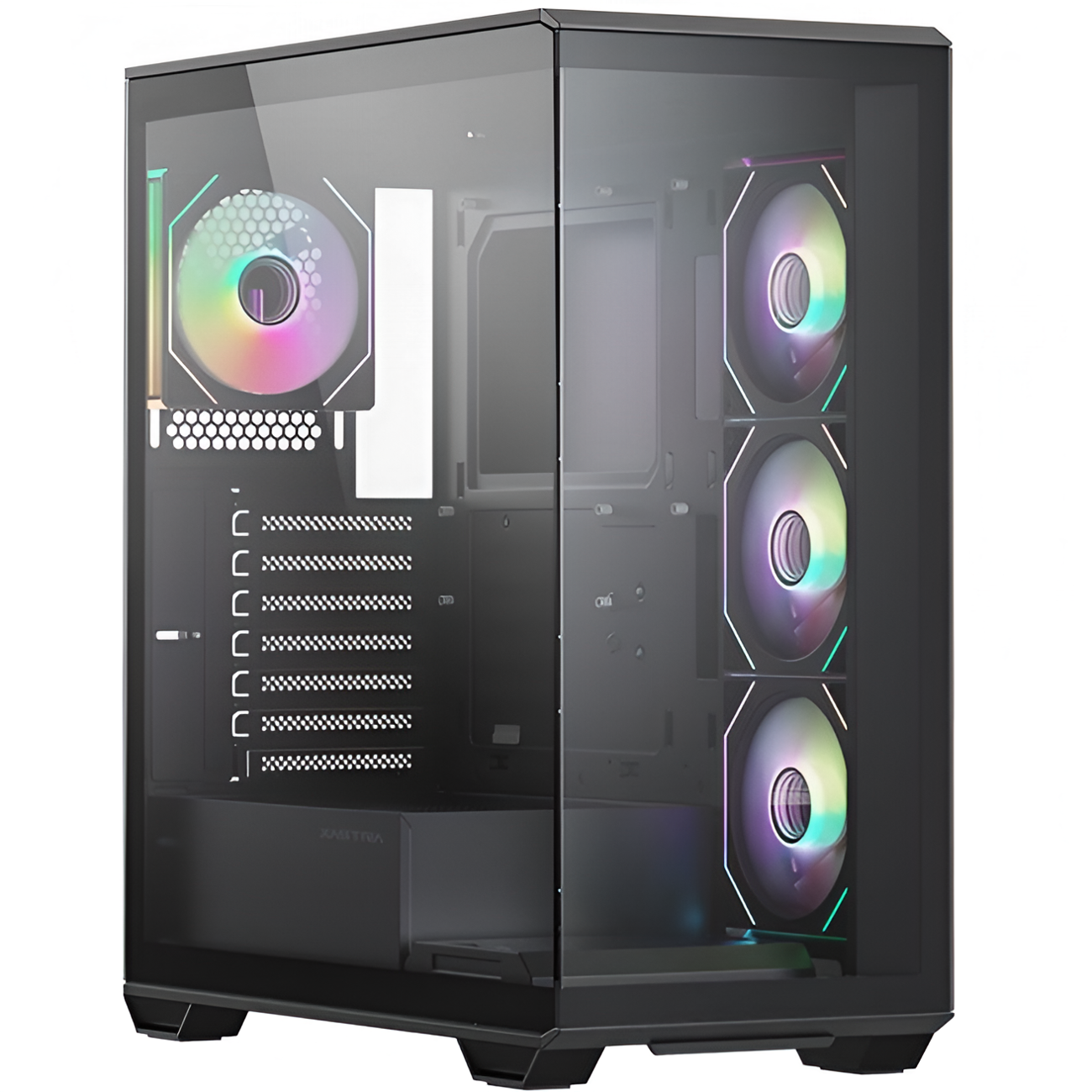 Корпус Midi-Tower XASTRA Q600 4ARGB-C10 Black (Q600-4FM12A-C10)