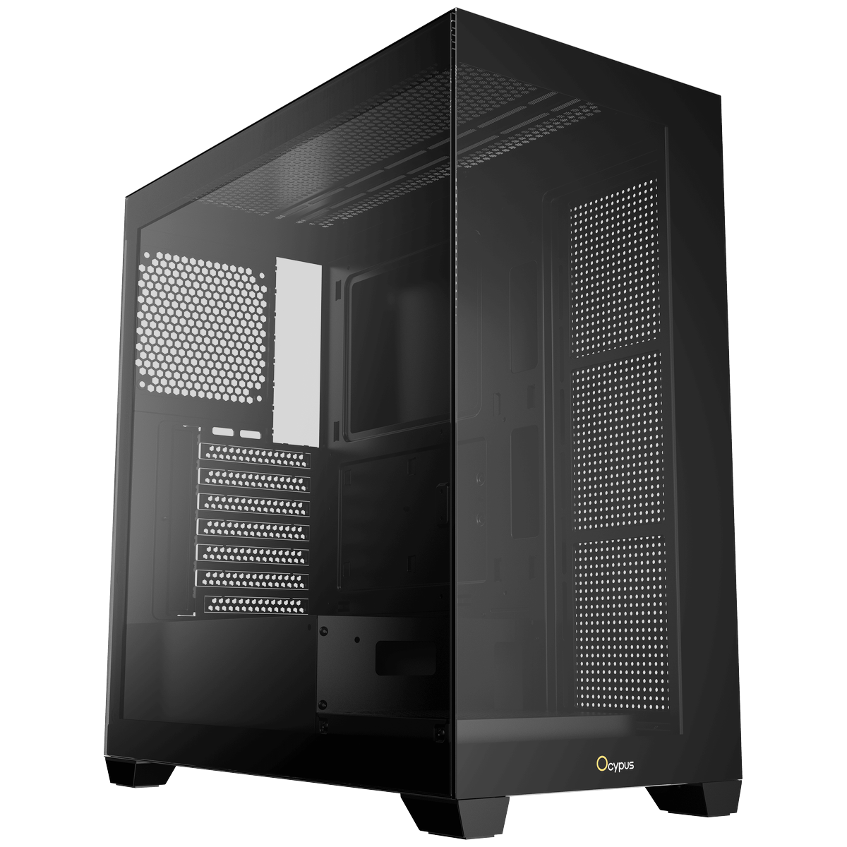 Корпус для ПК Ocypus C72 BK, Middle Tower, ATX, Черный (Gamma-C72-BKD000XX-GL)