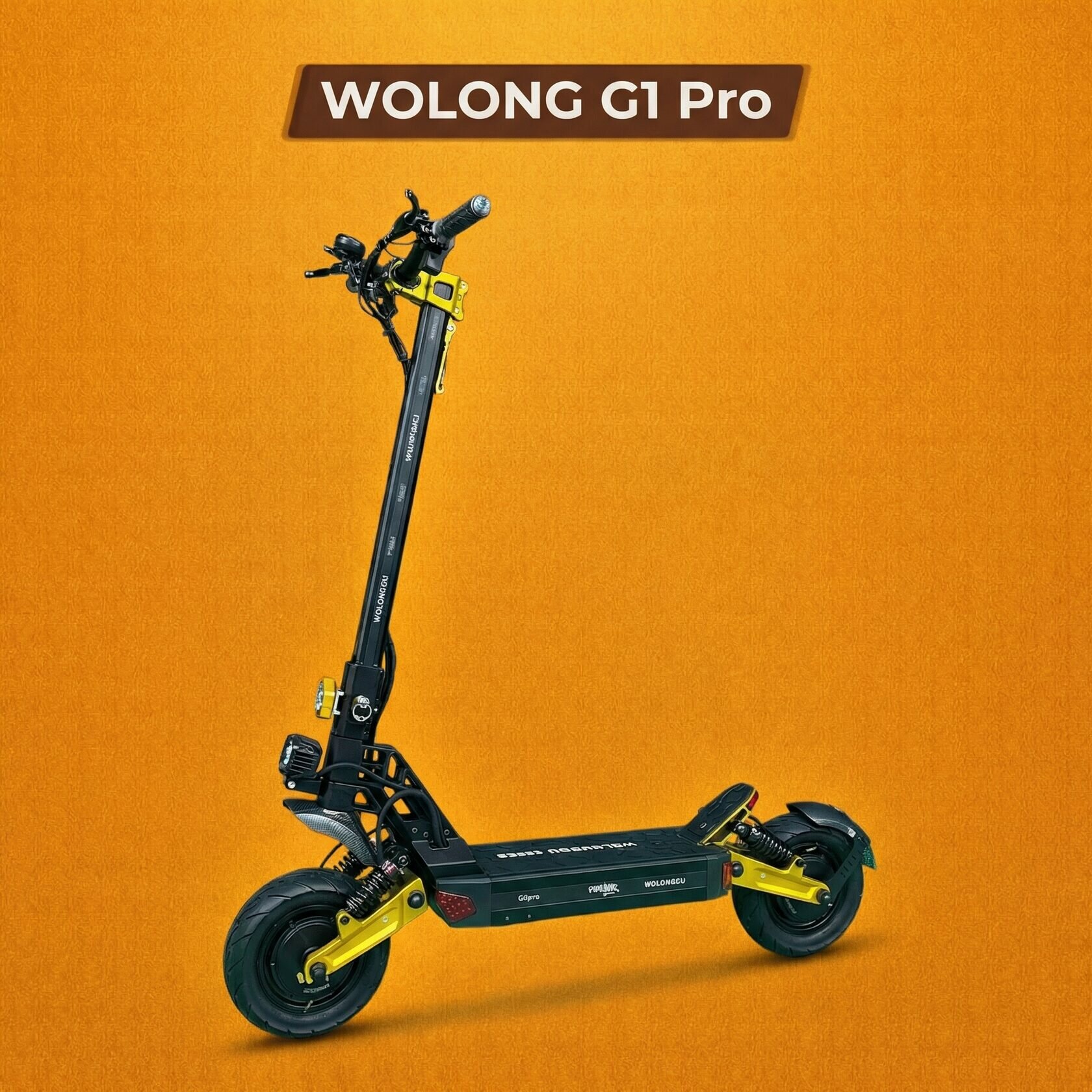 Электроскутер мощный WOLONG G1 PRO, 23AH, 1600w c паспортом эсим