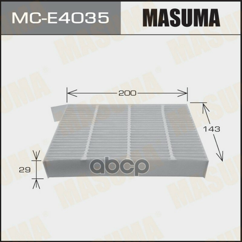 Фильтр салона Masuma арт. MC-E4035